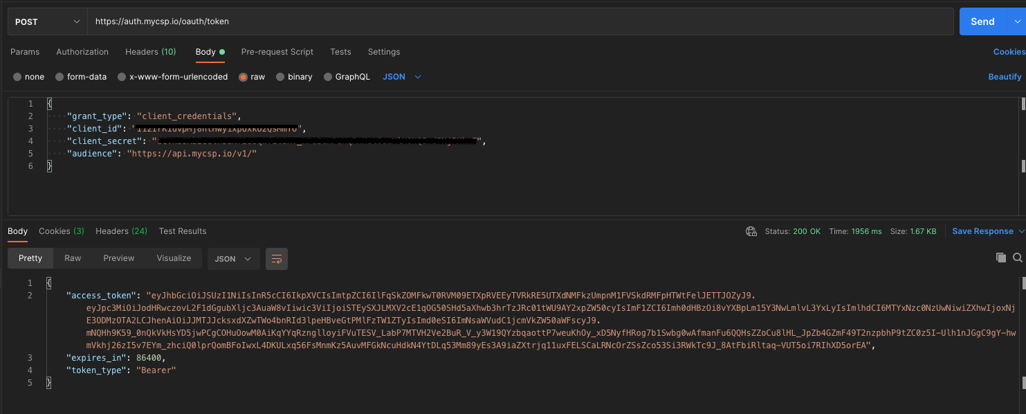 MyCSP - API v2 (Beta)